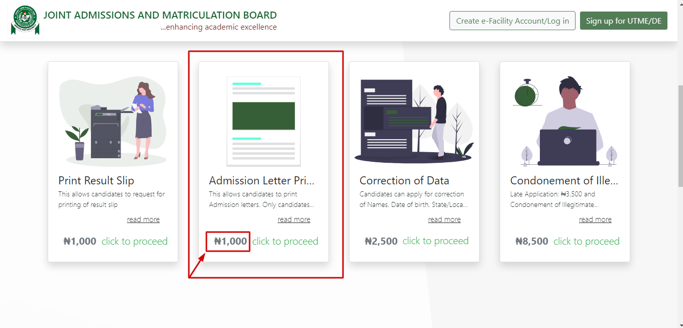 How To Print JAMB Admission Letter 2022 2023 Yourself All Years