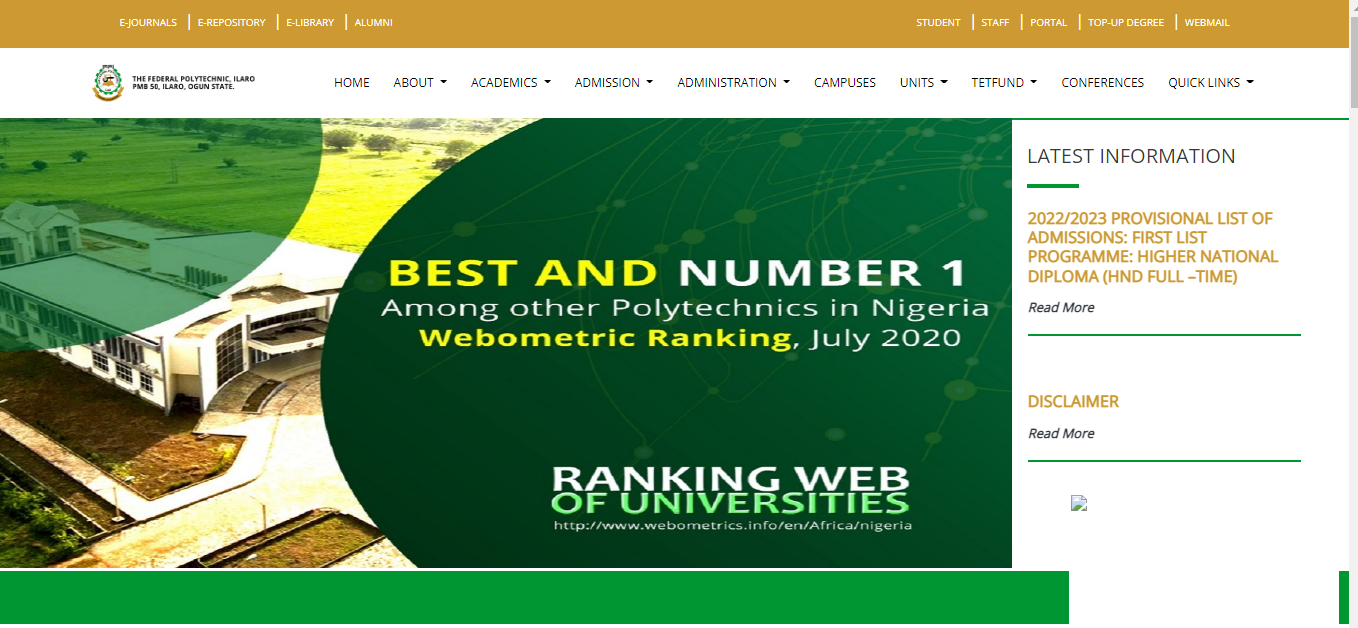 Ilaro Poly Cut Off Mark 2023/2024 | JAMB & ND Courses » DrugSavant